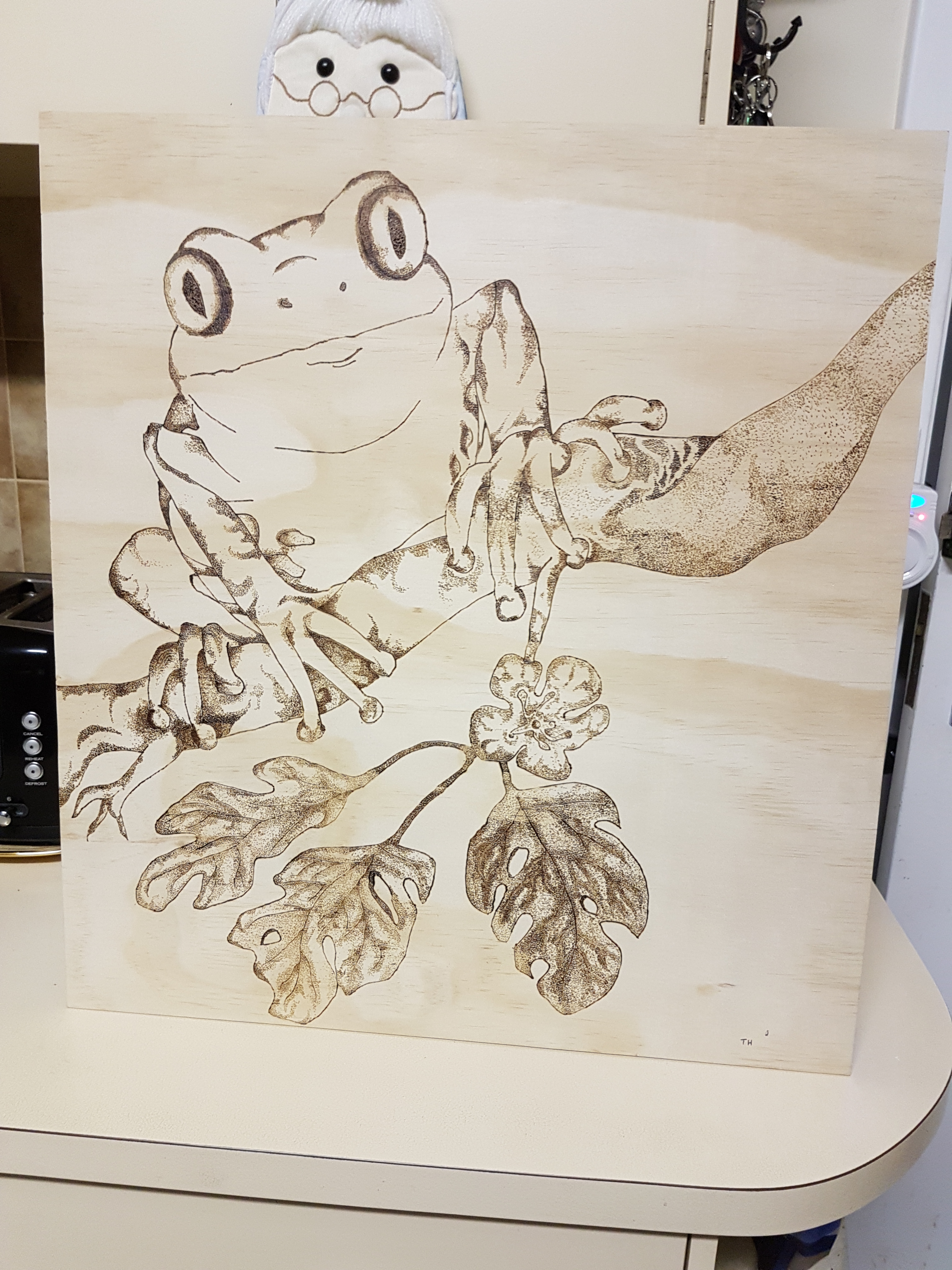 Wood burning art - The Awesome Foundation