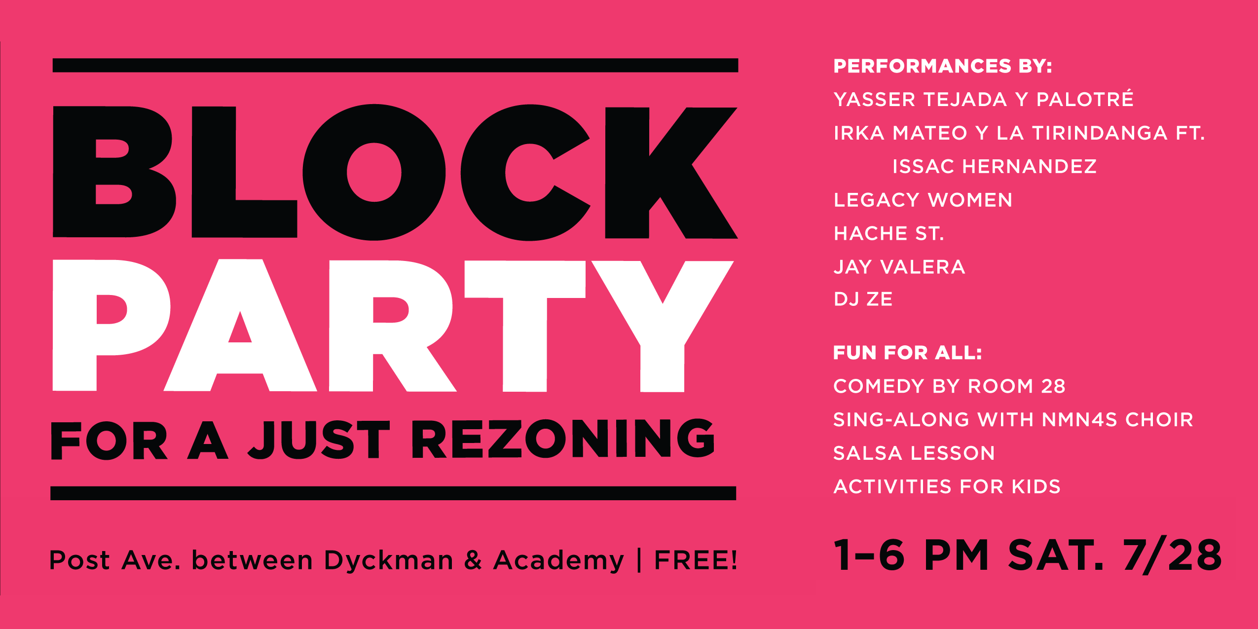 Block Party for a Just Rezoning - The Awesome Foundation