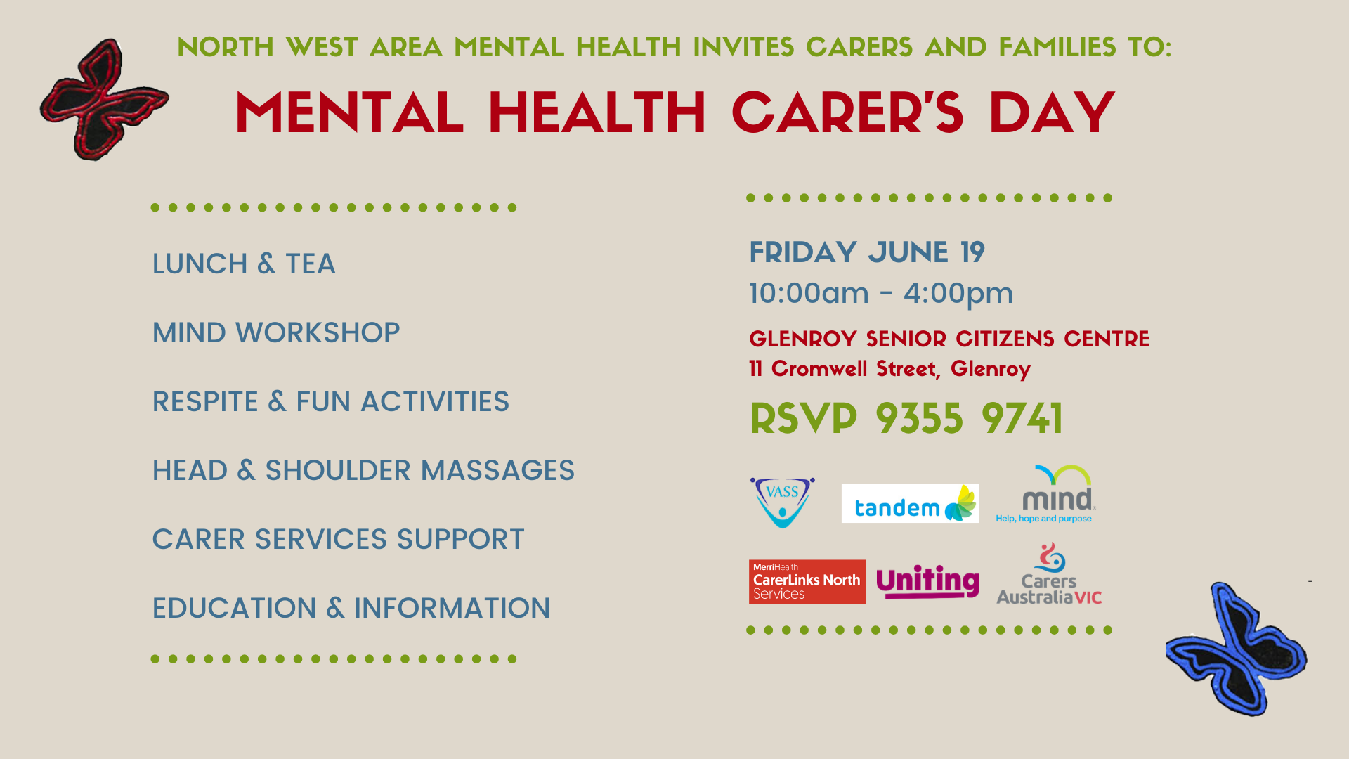 Mental Health Careres Respite Day - The Awesome Foundation