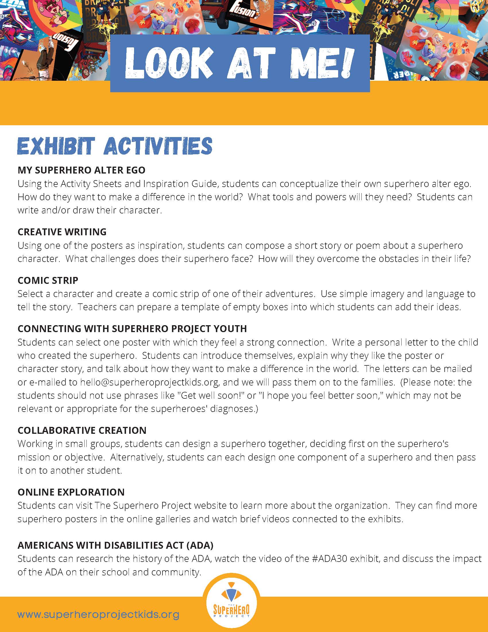 Superhero Project Touring Exhibit - The Awesome Foundation